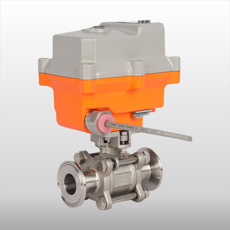 Explosion-Proof Sanitary Modulating Ball Valve - 3-Piece - MTD Actuator ...